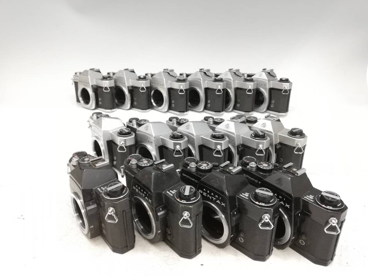 【やや傷や汚れあり】Q-513【PENTAX】SPOTMATIC F/SL MF カメラ ボディ15点 まとめ売り 【全品 中古ジャンク品】の ...
