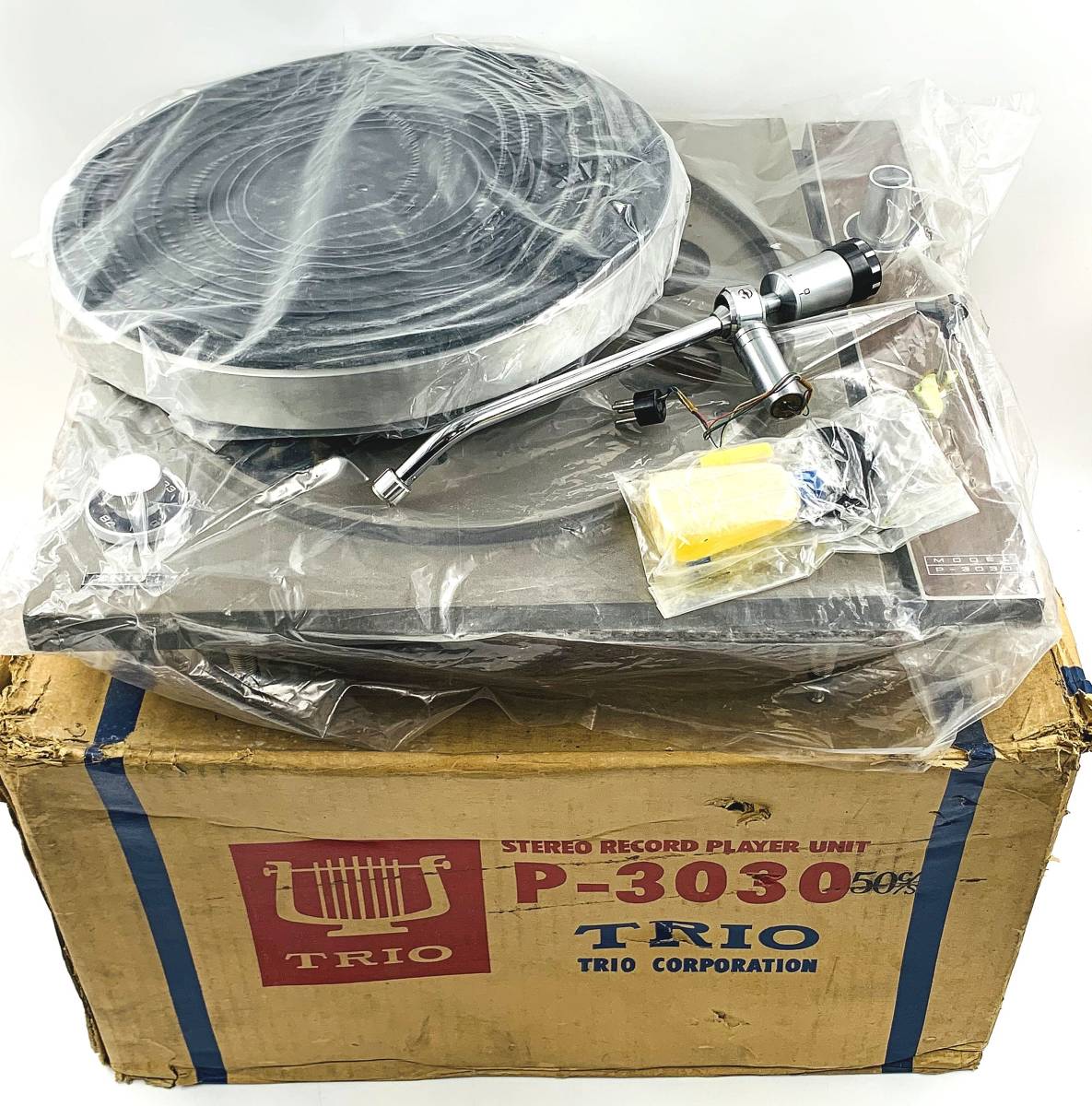 【未使用】【奇跡の未使用品 超希少】TRIO P-3030 STEREO RECORD PLAYER UNIT トリオ レコードプレイヤー ...