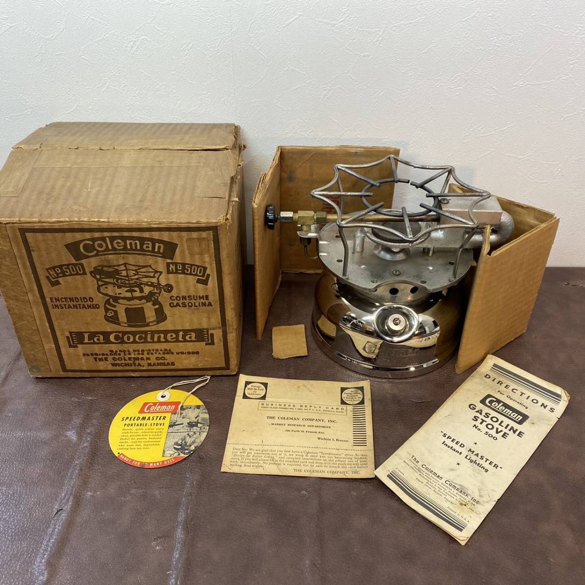 【目立った傷や汚れなし】★【MH-2285】中古美品 Coleman コールマン 500 ストーブ 1949年製 星型五徳 貴重品 元箱・取扱説明書付属 ヴィンテージの落札情報詳細 ...