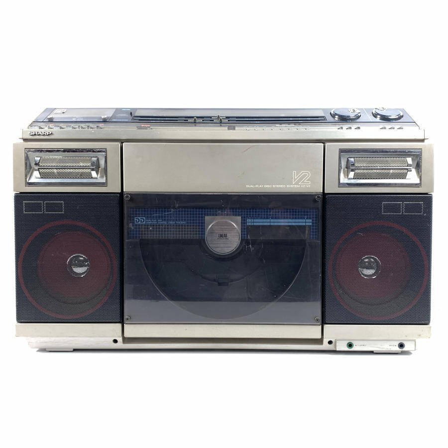 【全体的に状態が悪い】SHARP VZ-V2 シャープ デュアルプレイディスクステレオ レコードプレーヤー内蔵型ラジカセ 現状品の落札情報詳細 ...