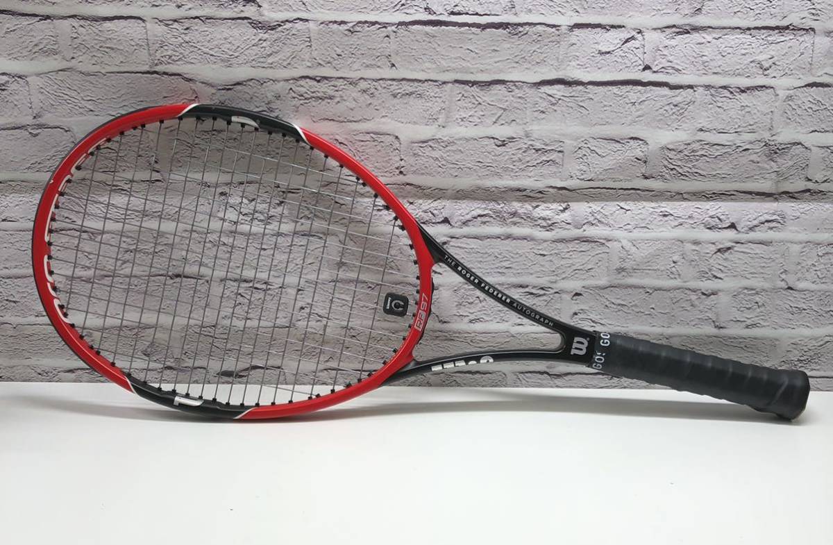 【傷や汚れあり】221121RM460015 Wilson PRO STAFF RF97 AUTOGRAPH プロスタッフ RF 97 ...