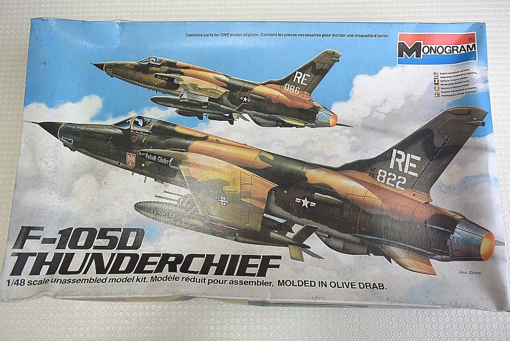 【傷や汚れあり】★ MONOGRAM モノグラム 1/48 F-105F THUD サンダーチーフ プラモデル 5808の落札情報詳細 ...