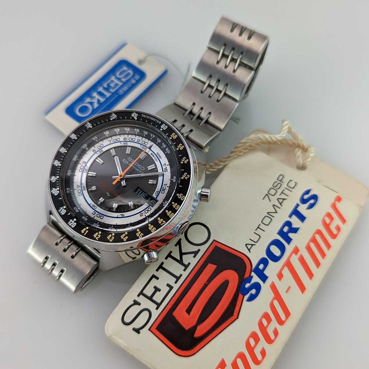 【やや傷や汚れあり】動作品 SEIKO セイコー Speed-Timer スピードタイマー 自動巻 6138-0040 メンズ 腕時計 の落札 ...