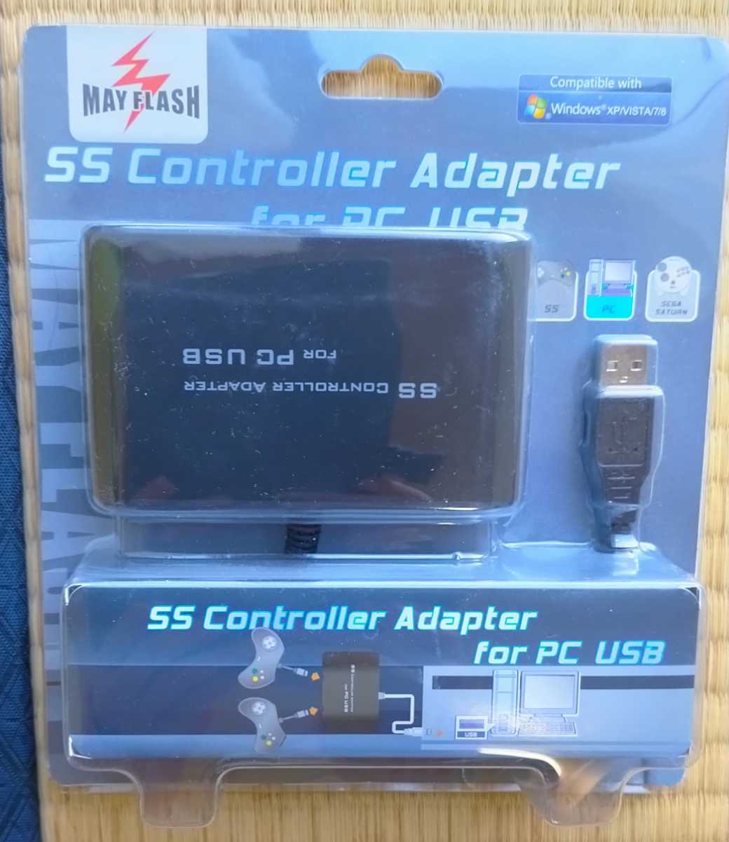 【目立った傷や汚れなし】MAYFLASH セガサターン USB SS controller adapter コントローラーアダプター PC ...