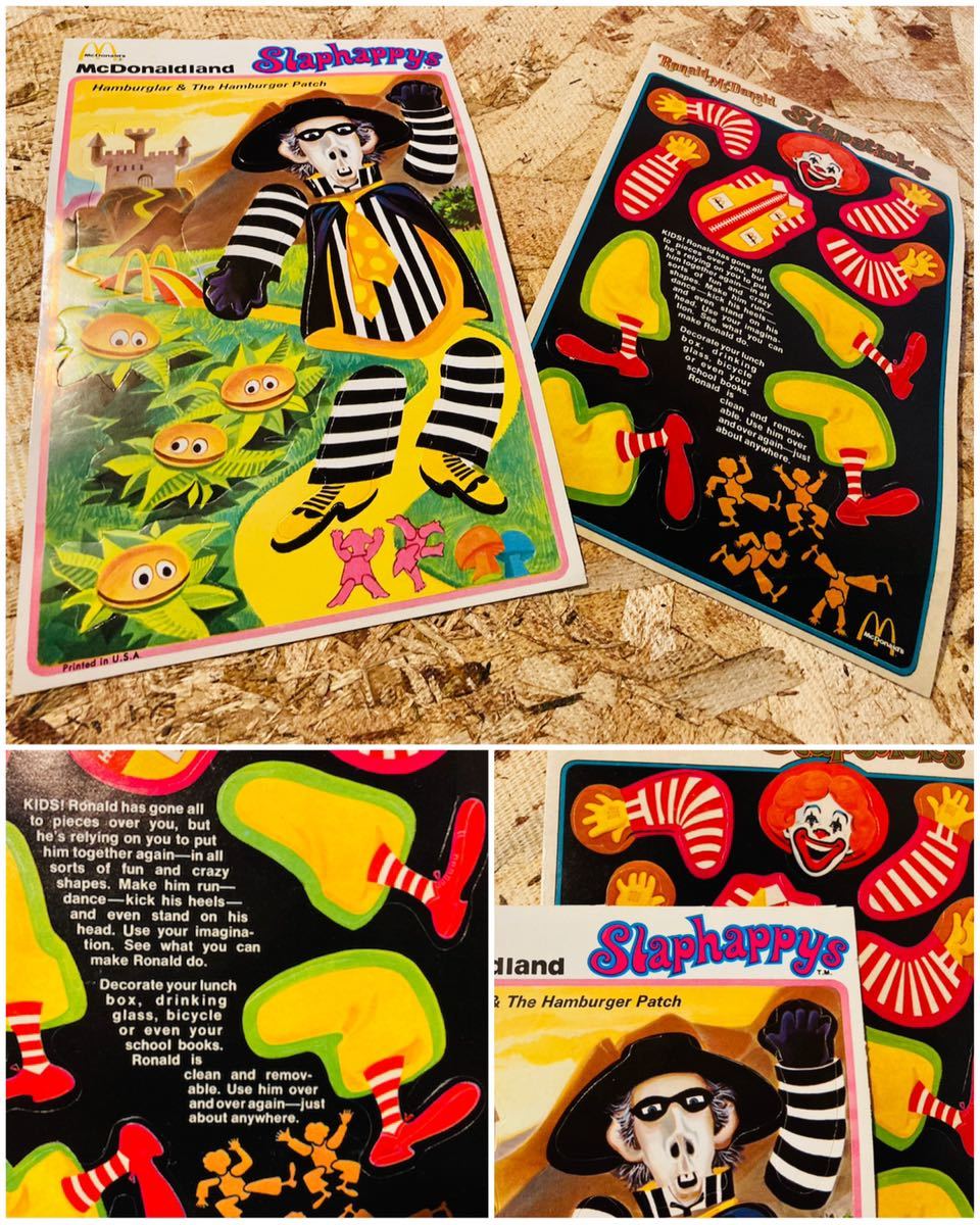 【傷や汚れあり】80' vintage McDonald's happy meal ×2 HAPPY PAIL MUG ビンテージマクドナルド ...