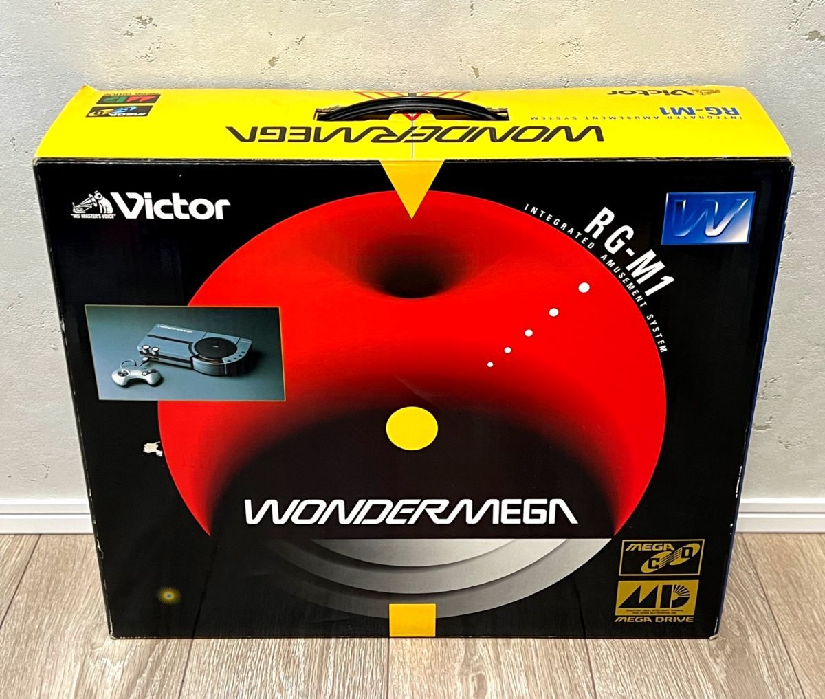 【やや傷や汚れあり】〈良品・動作確認済み・箱付属〉MD VICTOR WONDERMEGA RG-01 本体 ビクター ワンダーメガ メガ ...