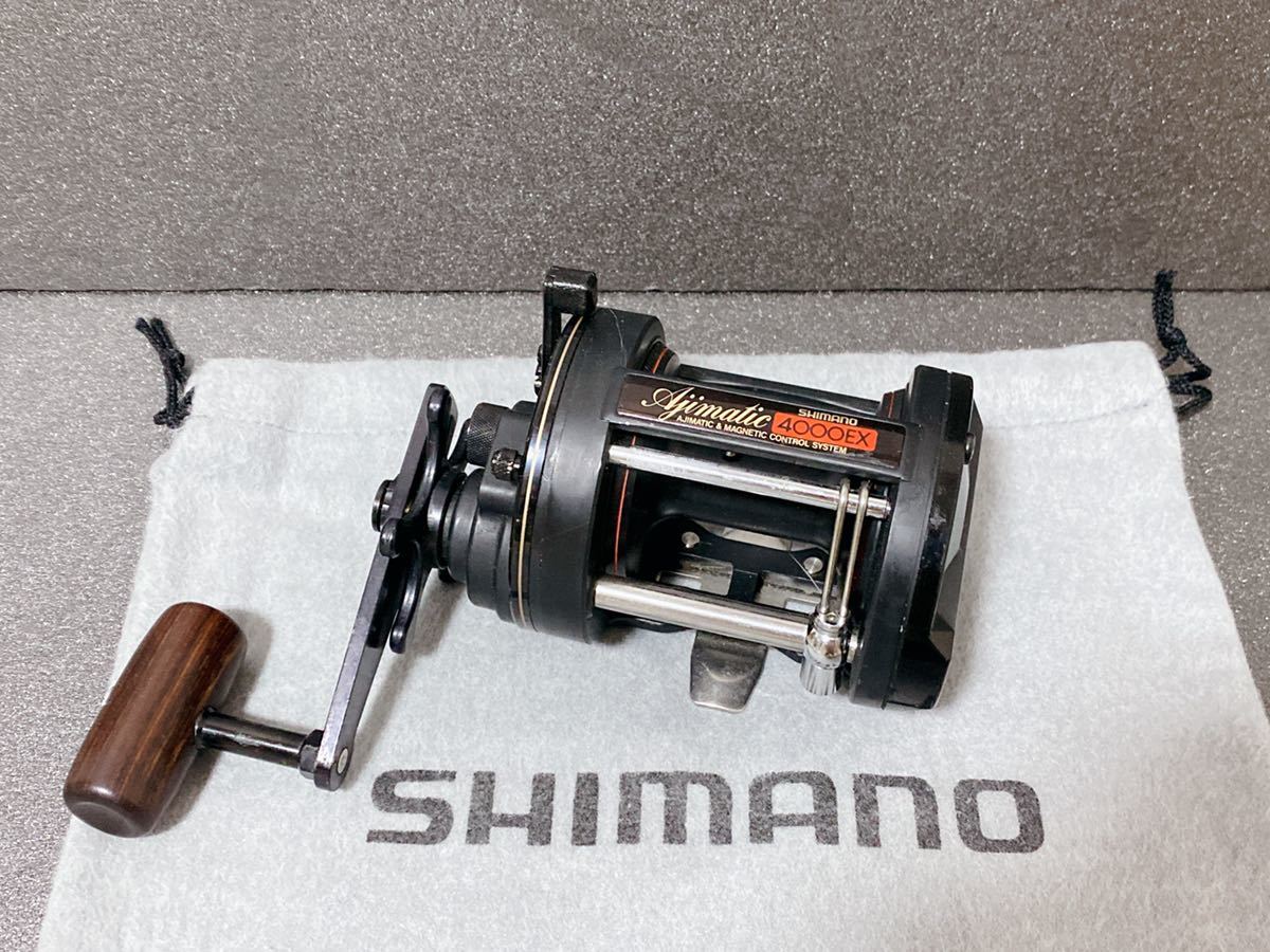 【傷や汚れあり】SHIMANO Ajimatic 4000EX AJIMATIC&MAGNETIC CONTROL SYSTEM スピニング ...