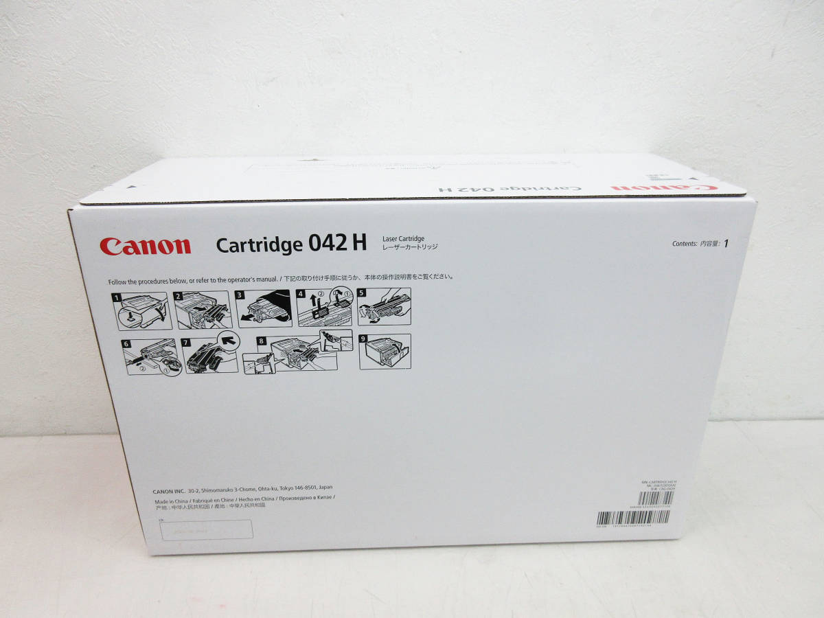 【未使用】F4999【トナー カートリッジ 042H】Canon 純正 CRG-042H★キャノン レーザープリンター用★2022年8月 製造★LBP441 442 443★新品 未開封★の ...