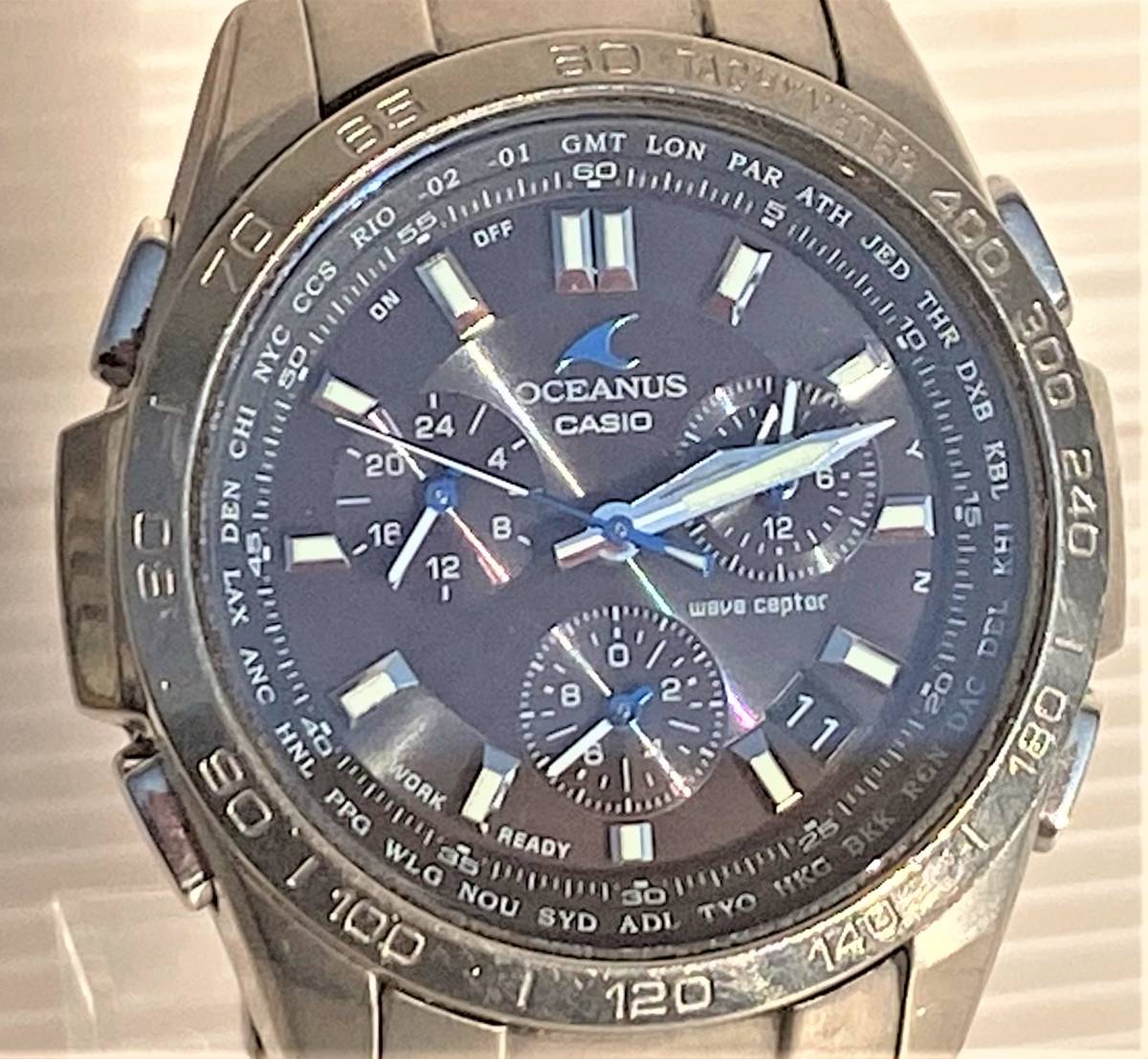 【やや傷や汚れあり】★☆CASIO カシオ OCEANUS オシアナス OCW-600 メンズ腕時計 電波ソーラー 可動品☆★ の落札情報詳細 ...