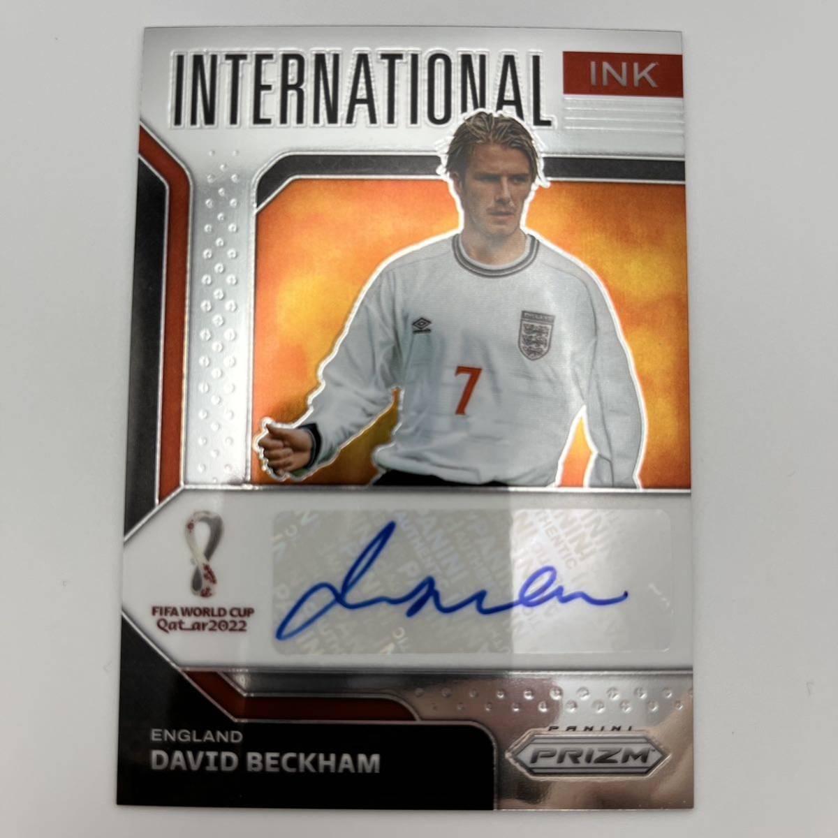 【目立った傷や汚れなし】デイビッド・ベッカム David Beckham 2022 Panini Prizm Soccer World Cup ...