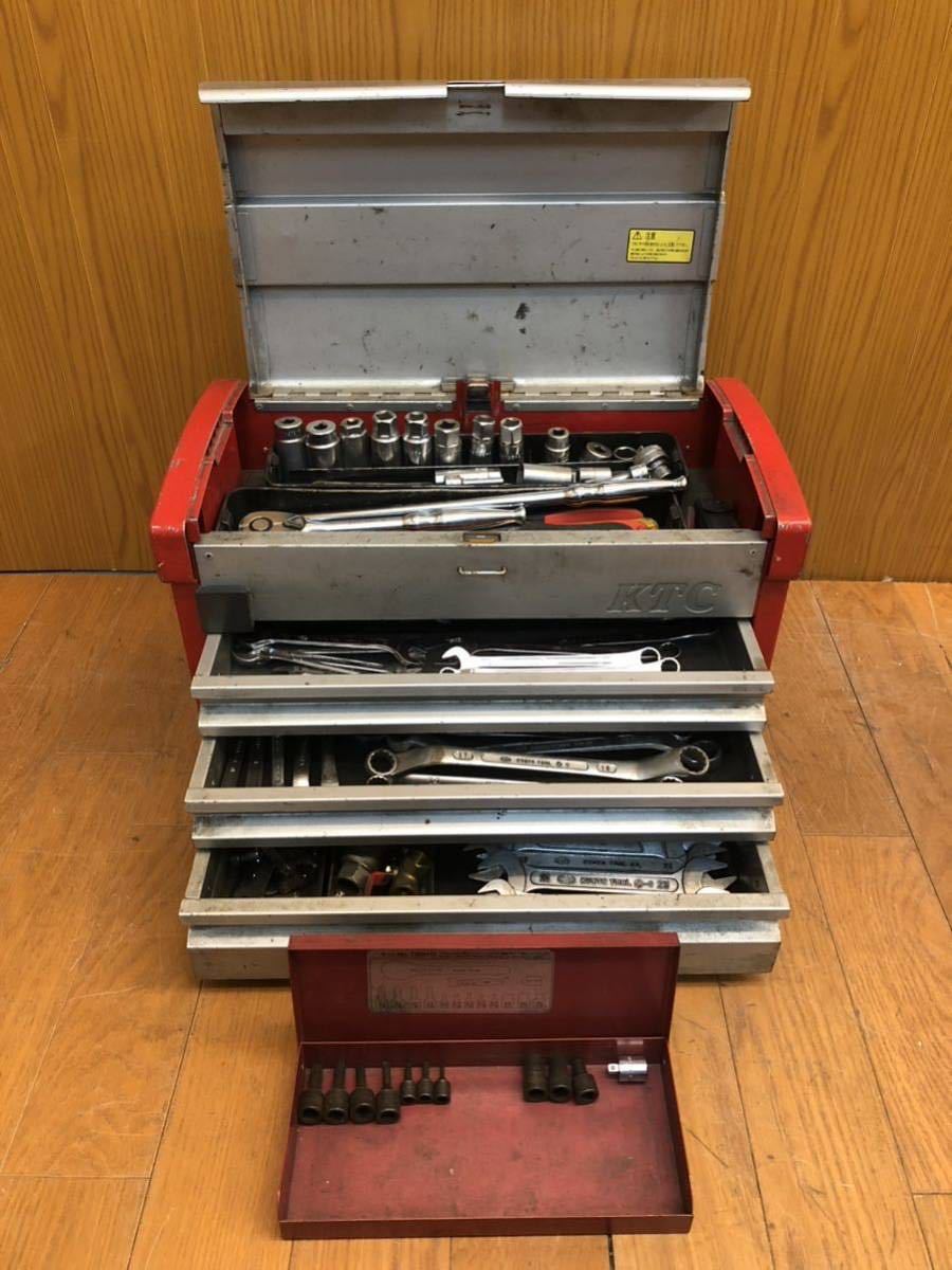 【やや傷や汚れあり】★KTC 工具箱ツールセット 約100点組 KYOTO TOOL/Profit/BS3L/BR4E/BSR35 ...