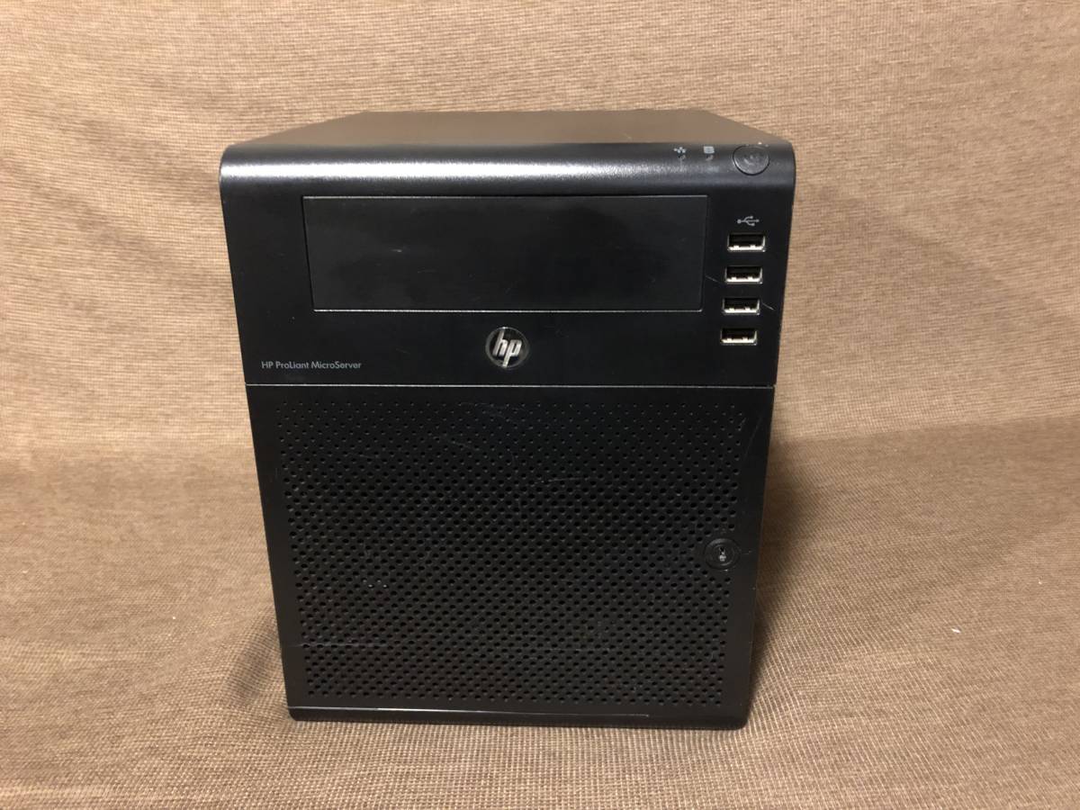【やや傷や汚れあり】HP ProLiant MicroServer N54L Turion Ⅱ 2.2GHz/4G/500G ...