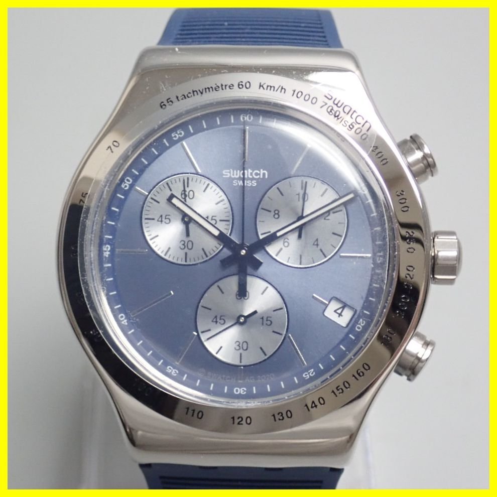 【未使用】★未使用 Swatch/スウォッチ IRONY LOST IN THE SEA YVS475 クロノグラフ腕時計/クォーツ/ダーク ...