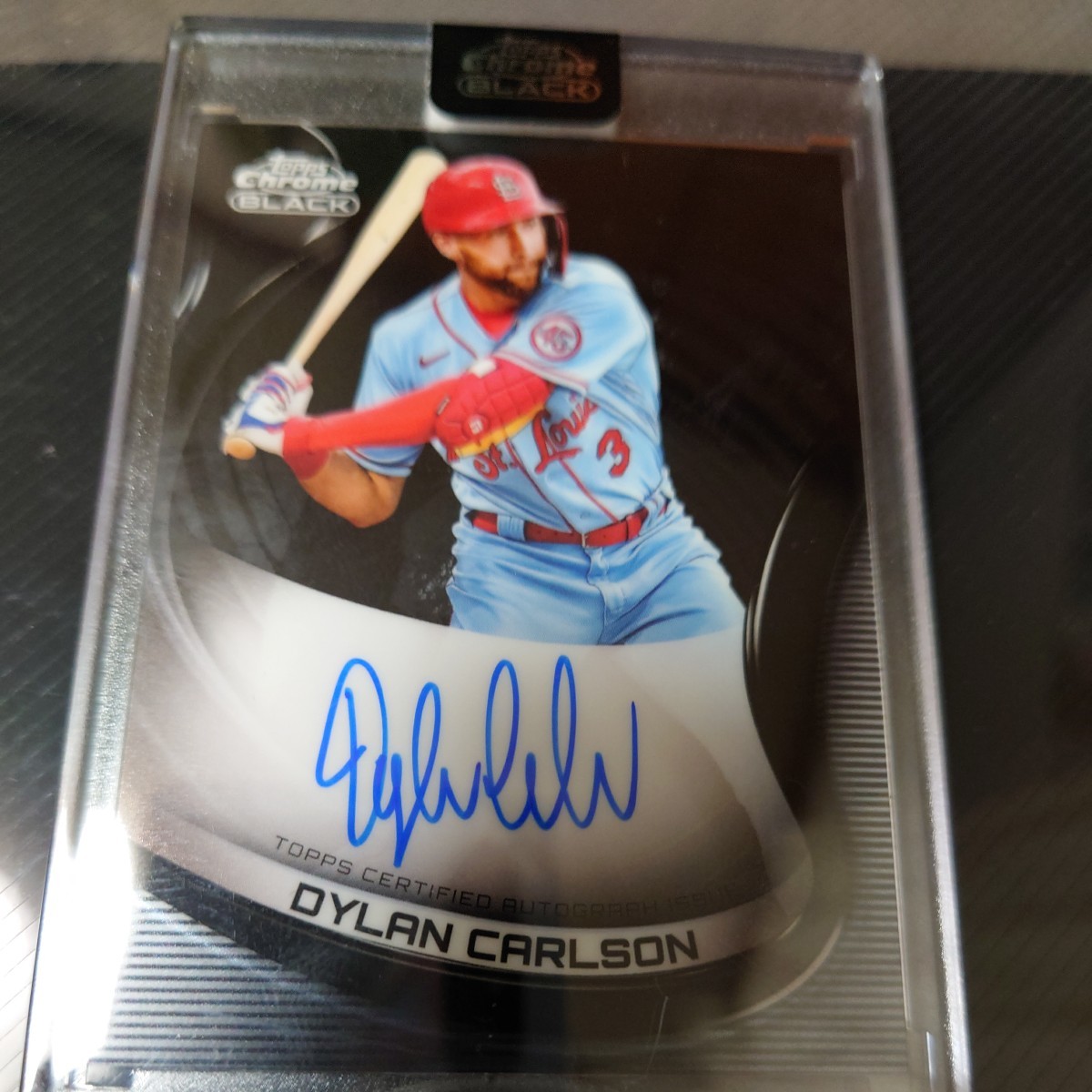 【目立った傷や汚れなし】dylan carlson Autograph Topps Chrome black 2022 cardinals ディラン カールソン 直筆サイン 直書きの落札情報 ...