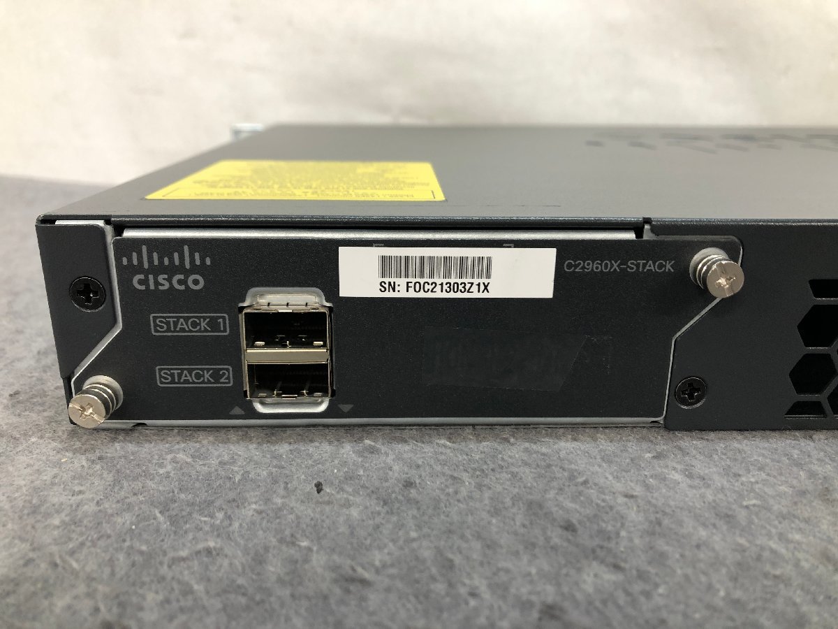 【やや傷や汚れあり】【CISCO】Catalyst 2960-X シリーズ WS-C2960X-24TS-L V05 初期化済 中古 ...