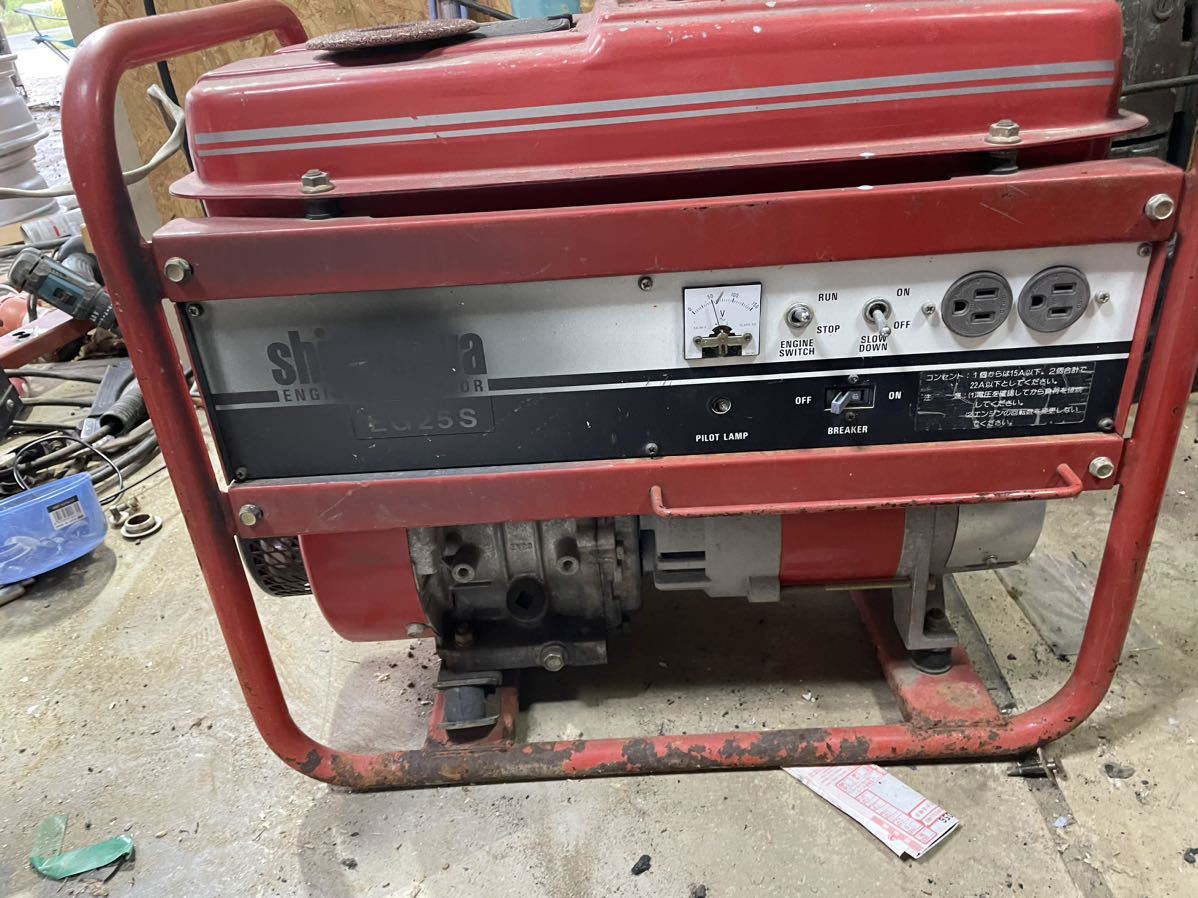 ♪発電機 新ダイワ shindaiwa EG27 /Robin EY28 50Hz エンジン発電機 中古の落札情報詳細 - ヤフオク落札価格検索 オークフリー
