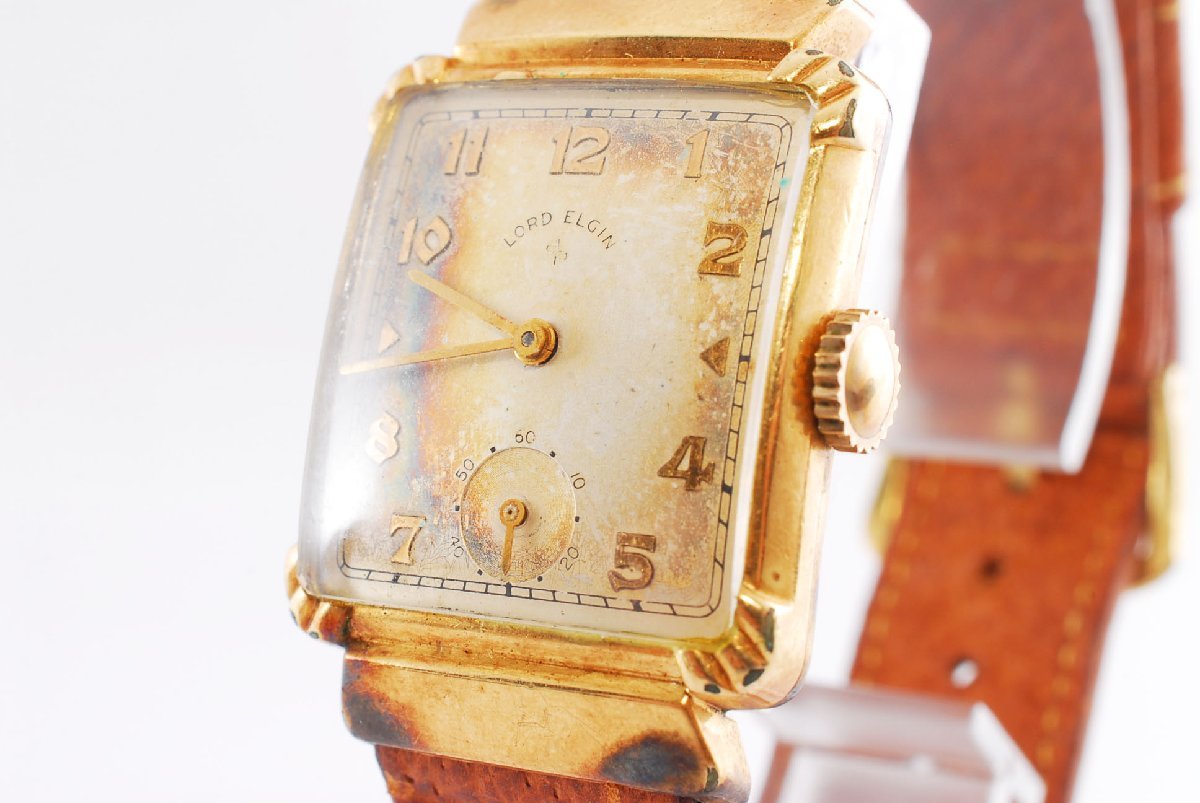 【やや傷や汚れあり】LORD ELGIN ロードエルジン 14KGF 手巻き アンティーク スクエア ゴールド メンズ 腕時計の落札情報詳細 - Yahoo!オークション落札価格検索 オークフリー
