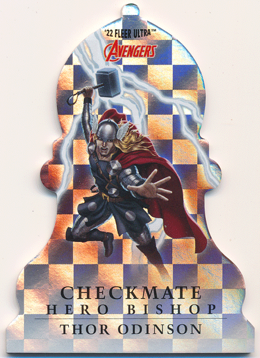 【目立った傷や汚れなし】Thor Odinson 2022 Fleer Ultra Marvel Avengers Checkmate ...