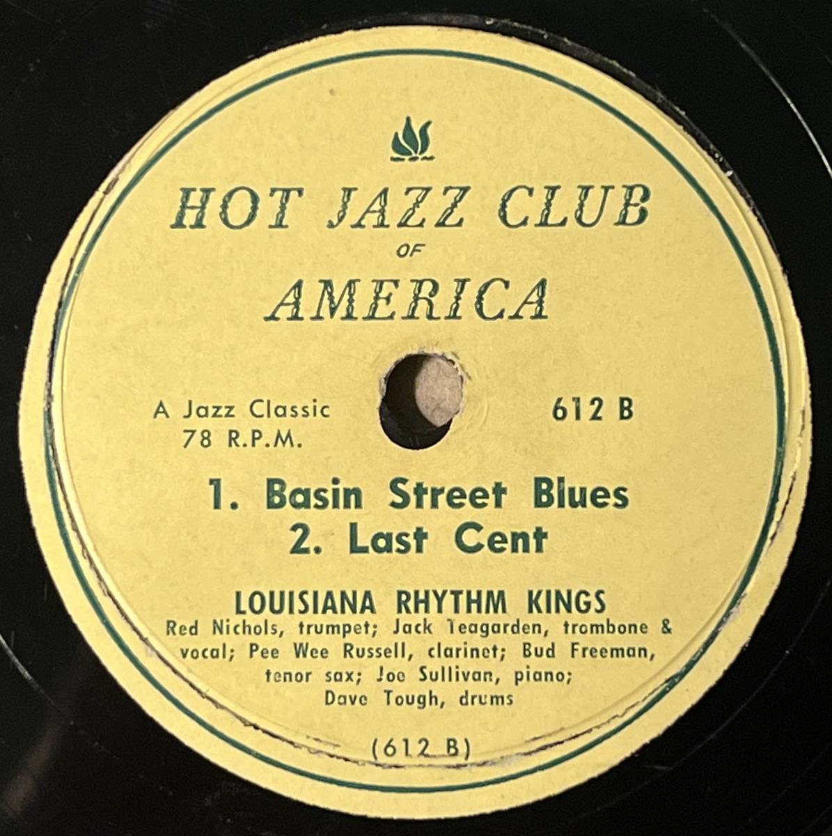 【傷や汚れあり】12INCH; LOUSIANA RHYTHM KINGS w BENNY GOODMAN, JACK TEAGARDEN ...