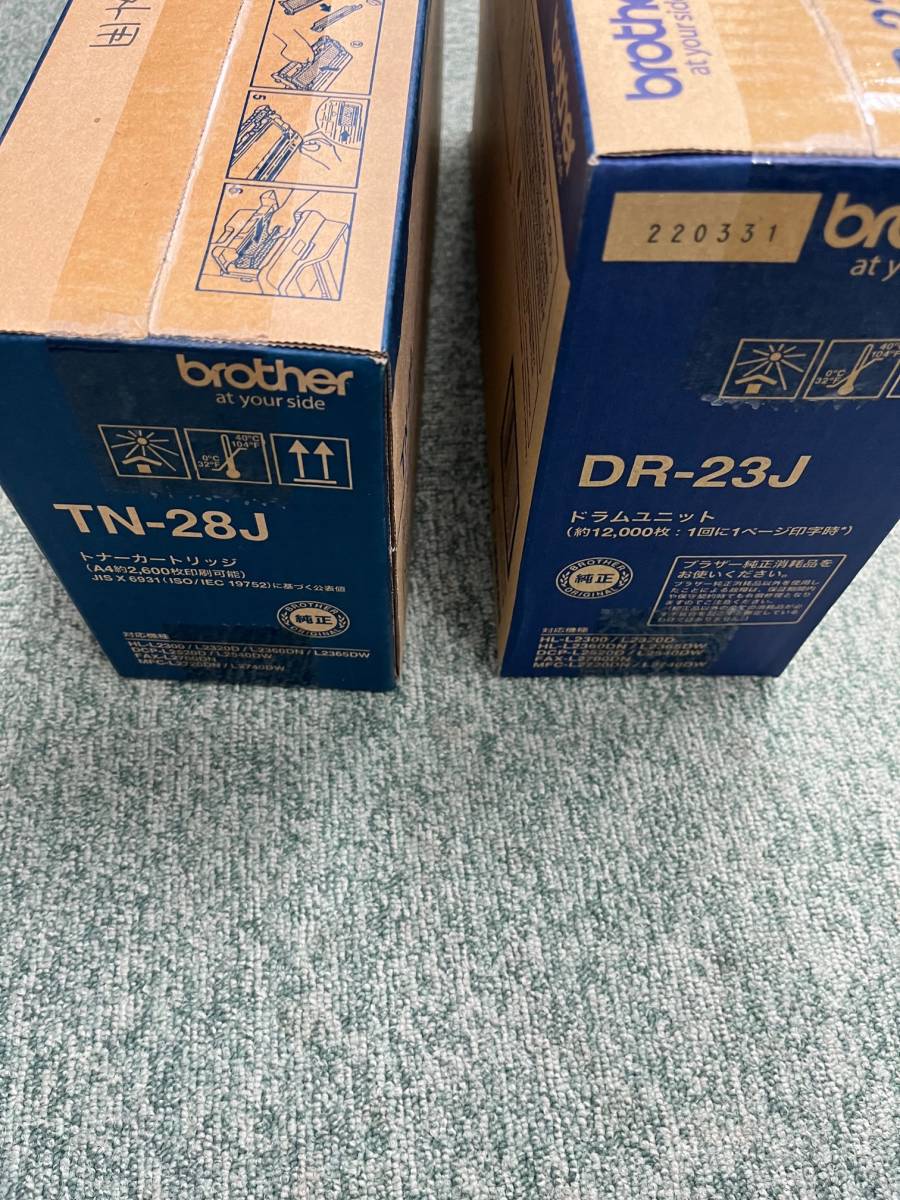 【未使用】【純正品・未使用・未開封】Brother ブラザー トナー TN-28J ドラム DR-23J セット MFC-L DCP-L HL-Lの落札情報詳細 - ヤフオク落札価格検索 オークフリー
