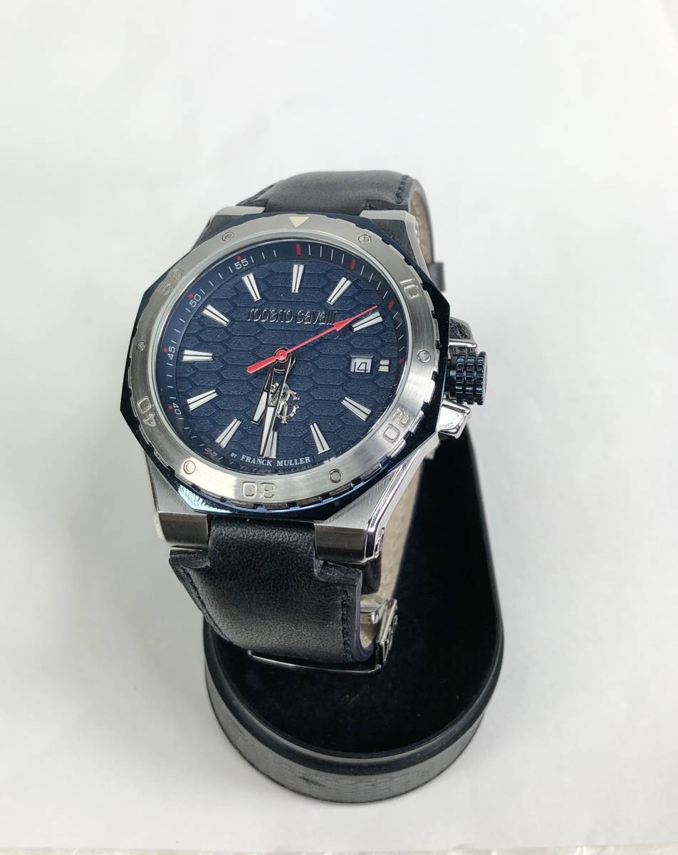 【目立った傷や汚れなし】0418B【中古/美品/動作OK】ロベルト・カヴァリ バイ フランクミュラー 腕時計 スイス製/1G122.6/roberto cavalli by FRANCK ...