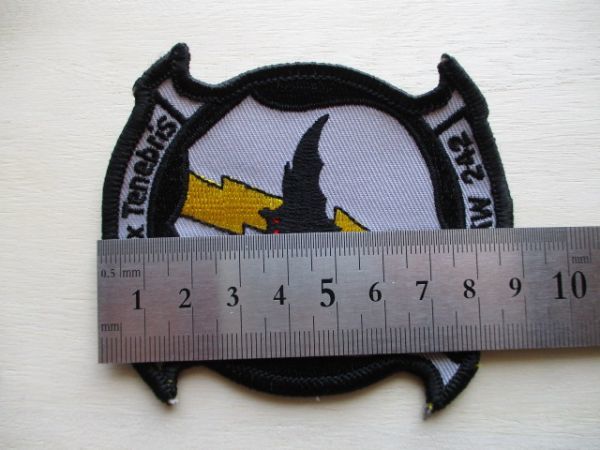 【傷や汚れあり】【送料無料】アメリカ海兵隊242 SQUADRONパッチVMFA-242ワッペン/MORS EX TENEBRIS岩国 ...
