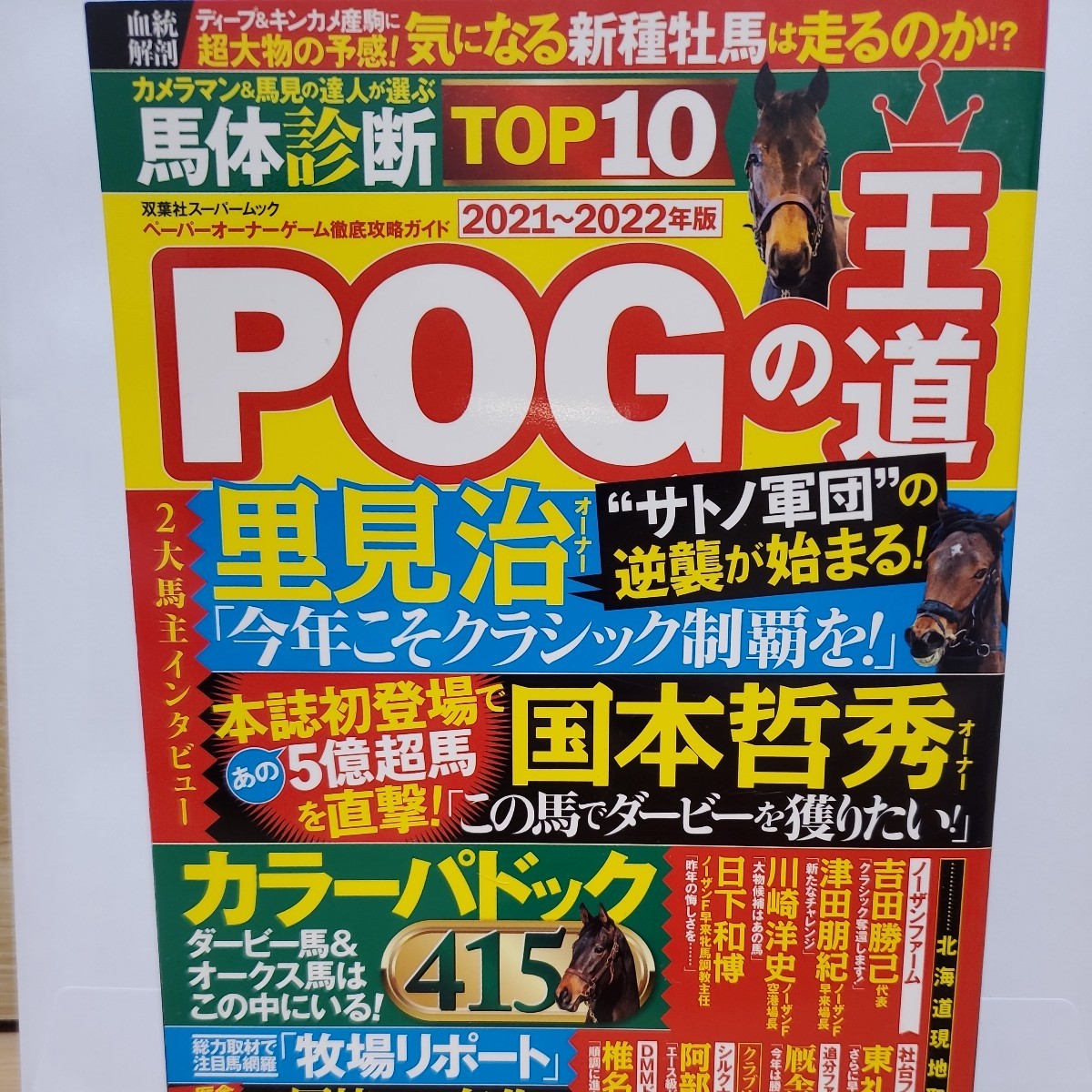【目立った傷や汚れなし】POGの王道 ペーパーオーナーゲーム徹底攻略ガイド 2021〜2022年版の落札情報詳細 - ヤフオク落札価格検索 オークフリー