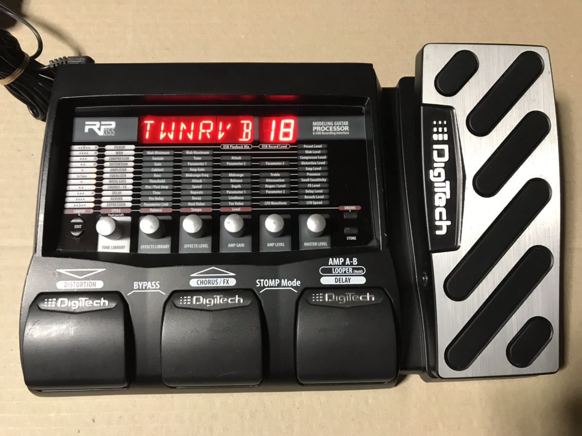 【やや傷や汚れあり】Digitech RP355 Modeling Guitar PROCESSOR マルチエフェクター 動作品 箱付 美品の ...