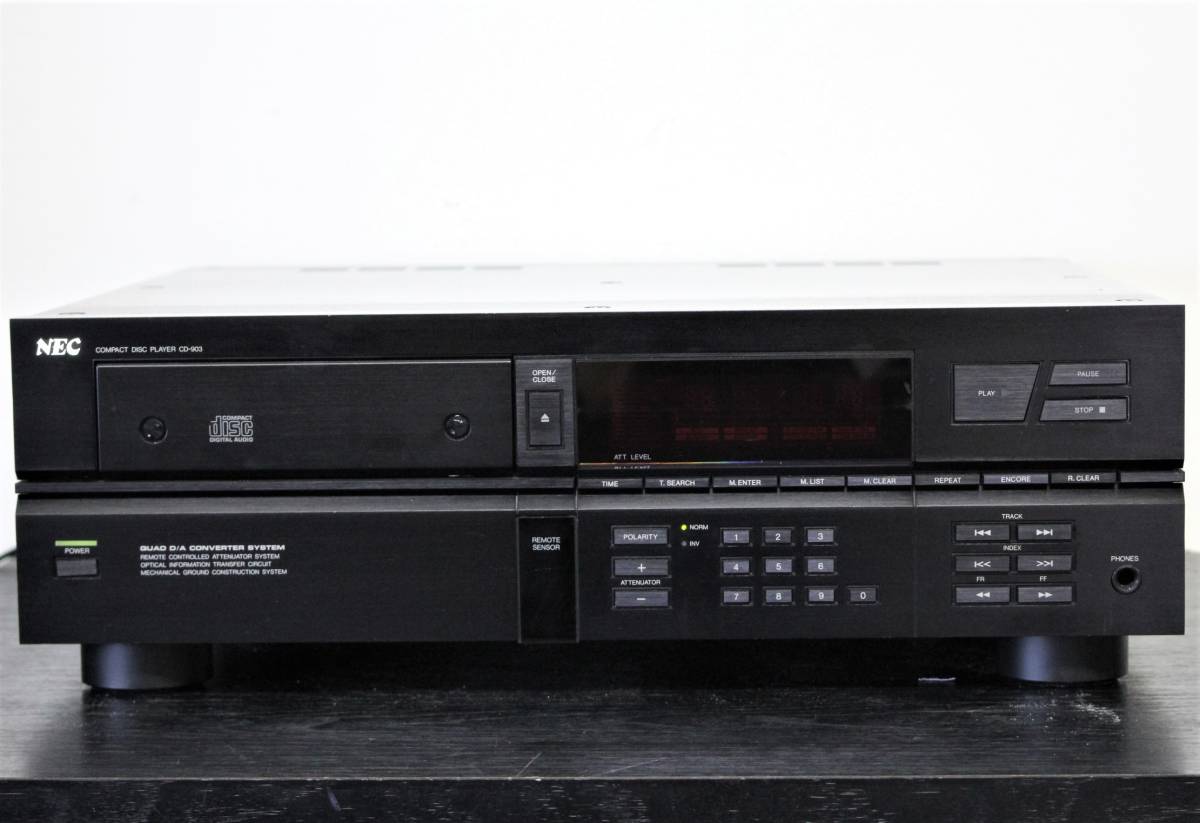 【やや傷や汚れあり】NEC CD-903 超弩級！最高級CDプレーヤー ベルト交換済み 再生良好ですが難ありの落札情報詳細 - Yahoo ...