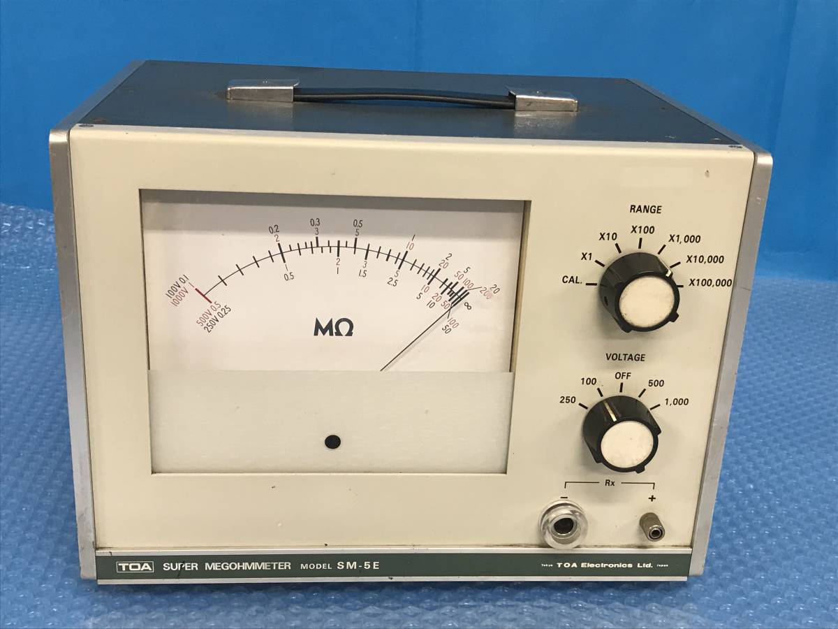【傷や汚れあり】[CK17184] TOA SUPER MEGOHMMETER 絶縁抵抗計 SM-5E 現状渡しの落札情報詳細 - Yahoo ...