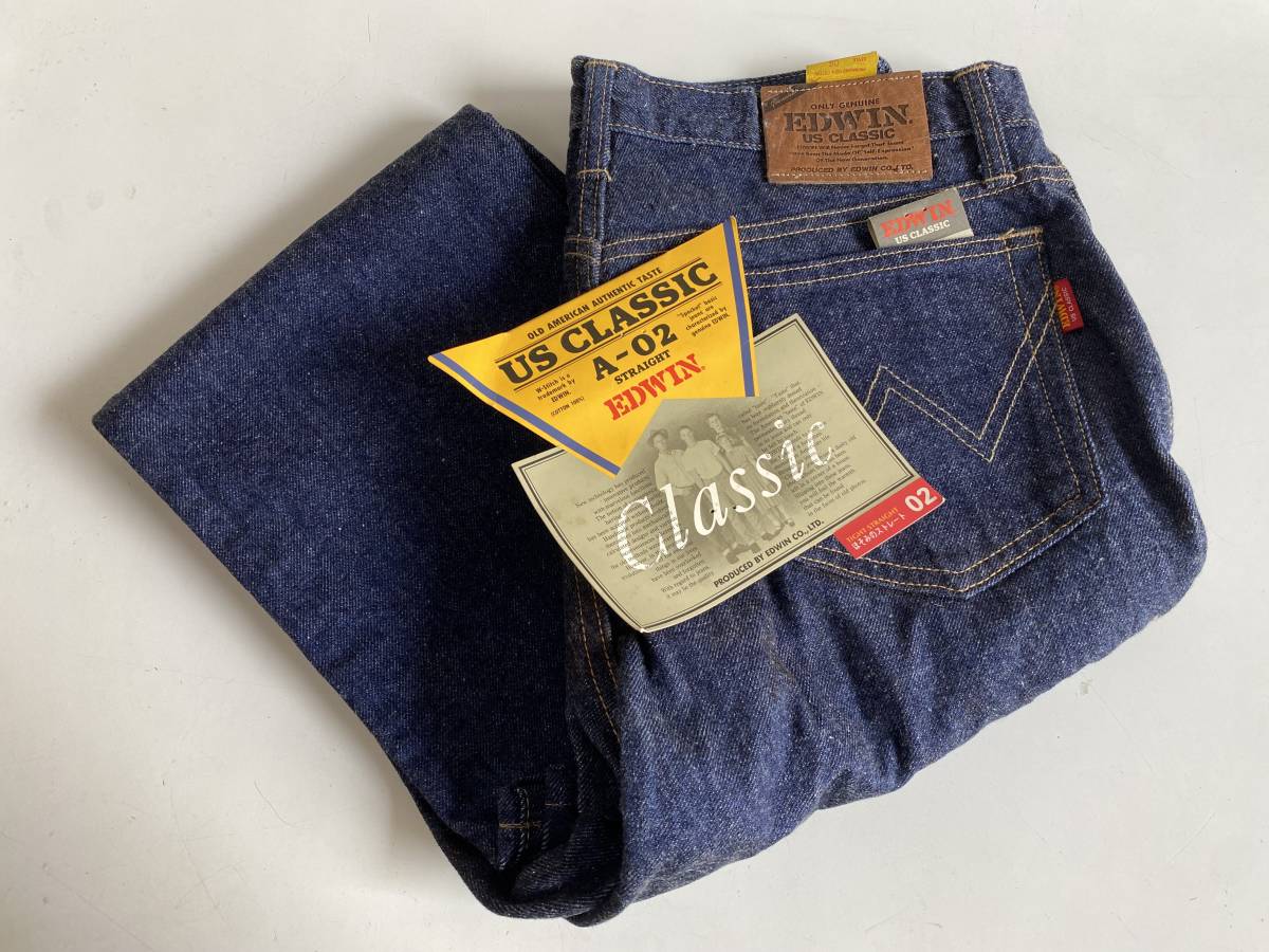 【未使用】Wt661 EDWIN エドウィン デニムパンツ A-02 STRAIGHT ストレート US CLASSIC W86 H103 34 ジーンズ ONLY GENUINE 新品 未 ...