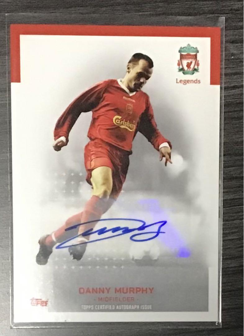 【目立った傷や汚れなし】【Danny Murphy / ダニー・マーフィー 】直筆サインカード 2022/23 Topps Liverpool ...