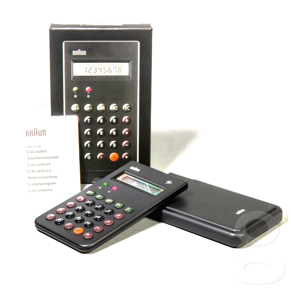 【未使用】送料コミ追跡アリ 新品 ブラウン ET55 復刻モデル 電卓 BNE001BK★Calculator Black BRAUNの落札 ...