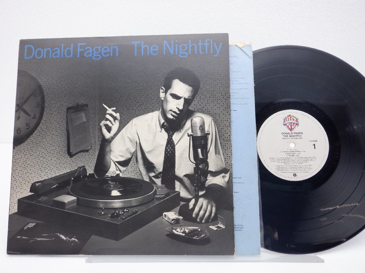 【やや傷や汚れあり】【US盤】Donald Fagen(ドナルド・フェイゲン)「The Nightfly」LP（12インチ）/Warner ...