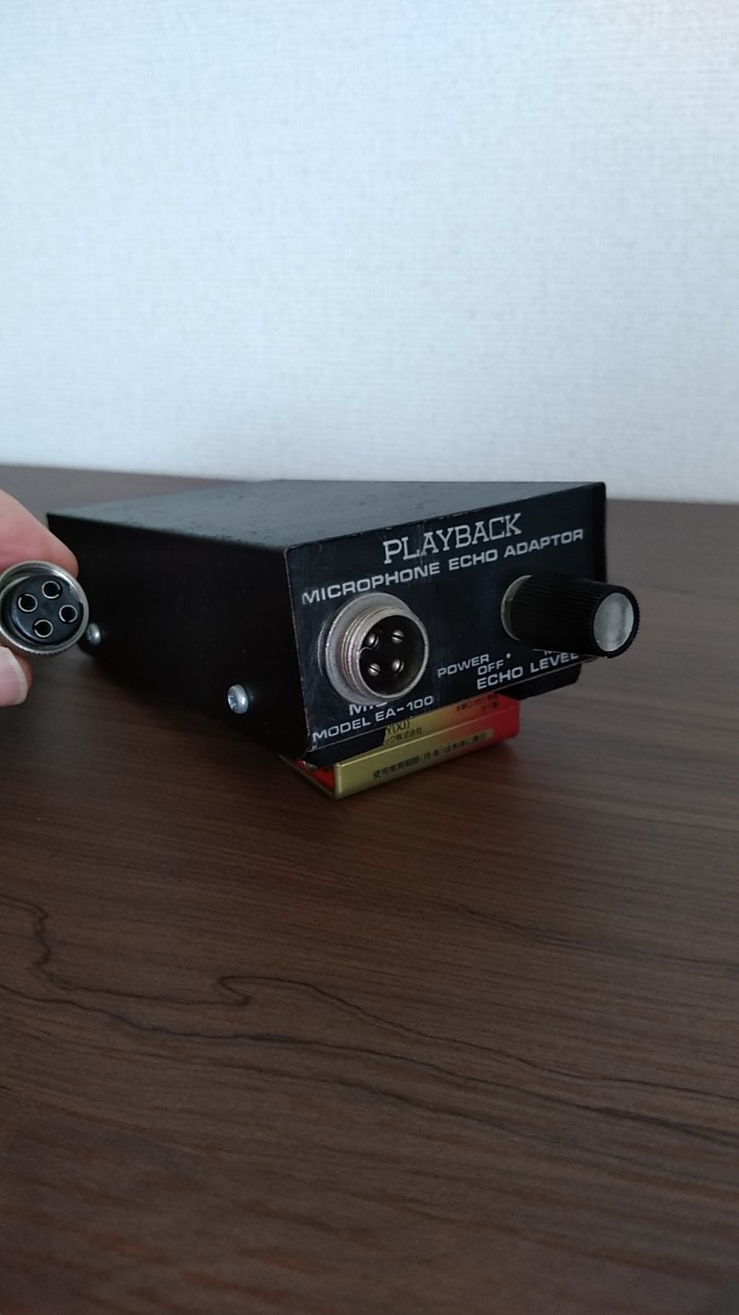 【やや傷や汚れあり】稼働品 PLAYBACK ECHO チャンバー ADAPTOR EA-100 前後4ピン 珍品 ナサ CB無線 28MHz ...
