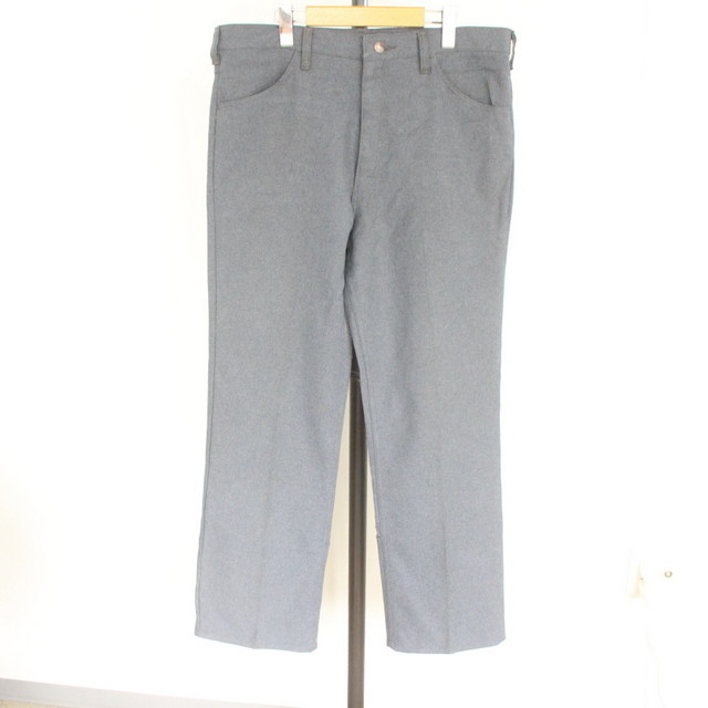 【傷や汚れあり】t779 80sビンテージ ラングラー WRANGLER ブーツカット スラックスパンツ USA製 1980年代製 表記36 ...