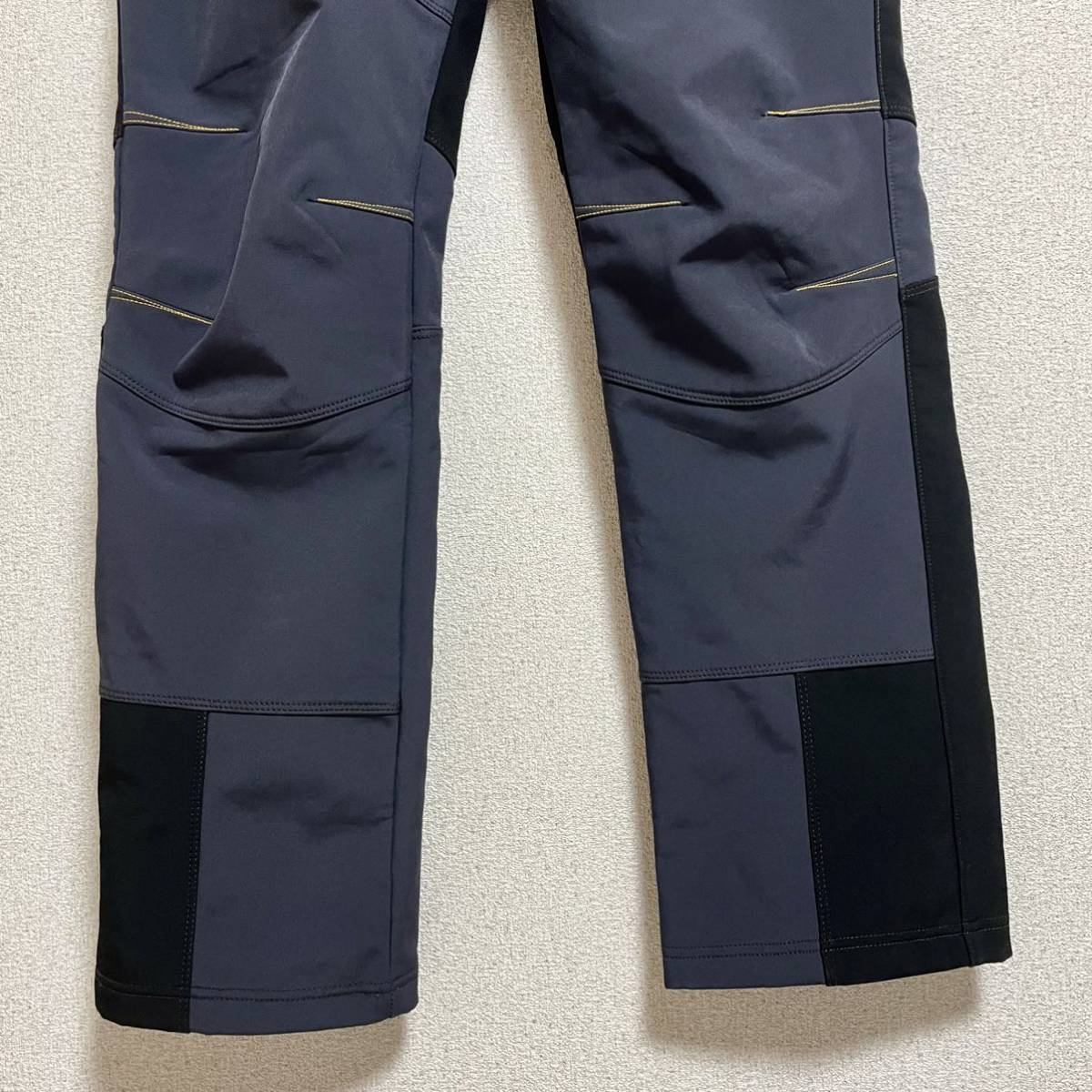 【目立った傷や汚れなし】FLYGAGA フライガガ クライミングパンツ アウトドアウェア トレッキングパンツ 登山 ダークグレー×ブラック ...