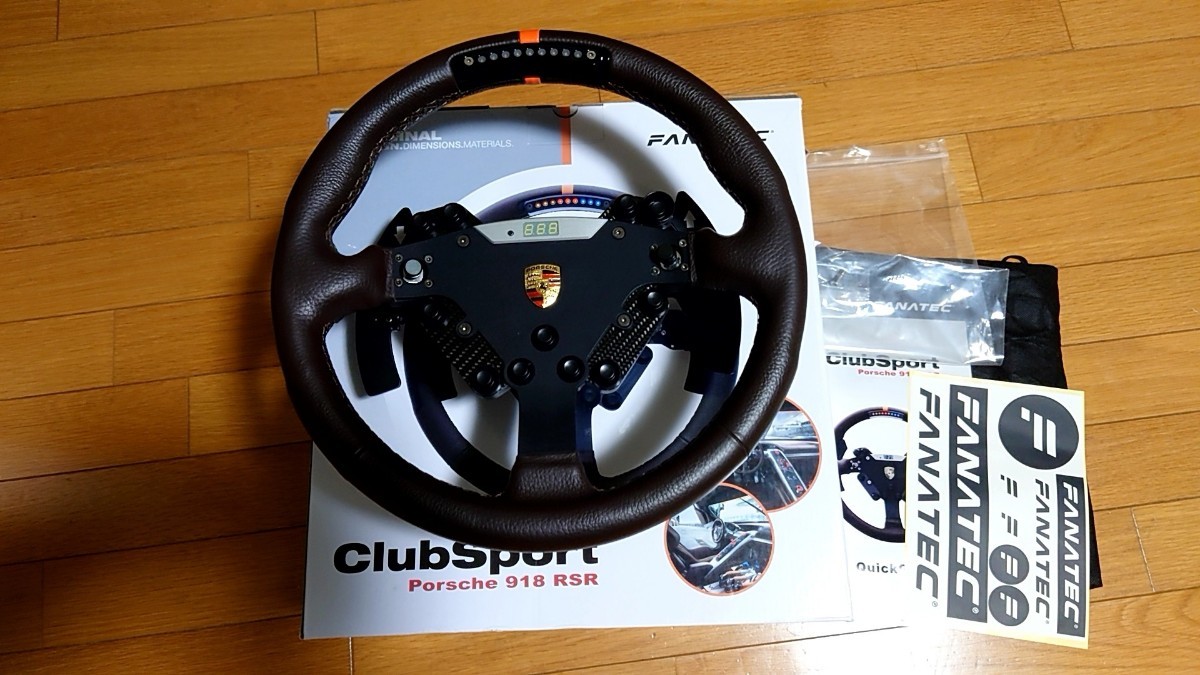 【やや傷や汚れあり】FANATEC ファナテック ClubSport Porsche 918 RSR ステアリングの落札情報詳細 - Yahoo!オークション落札価格検索 オークフリー