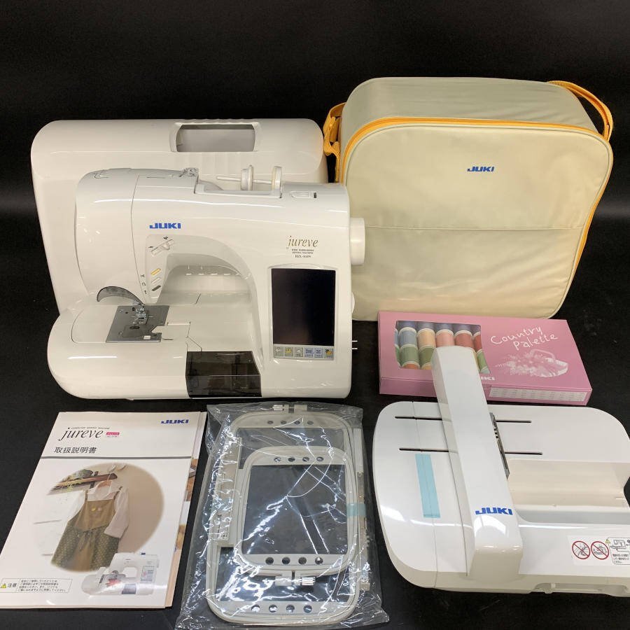 【やや傷や汚れあり】JUKI ジューキ HZL-010N jureve ミシン 刺しゅう機 刺繍枠 取説 カントリーパレット ハードケース付き＊現状品の落札情報詳細 - ヤフオク落札価格検索 ...