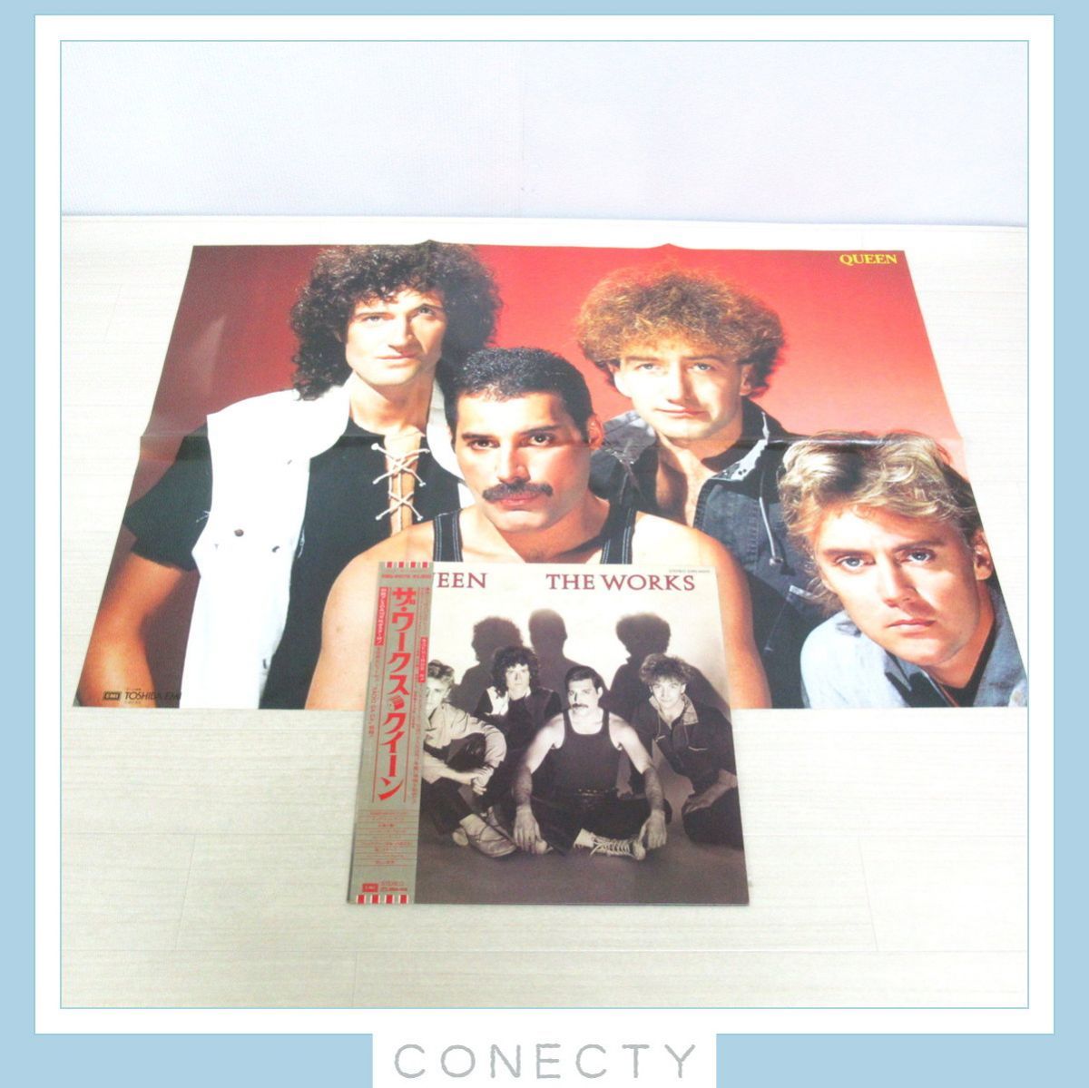 【目立った傷や汚れなし】クイーン ザ・ワークス LPレコード 帯・ライナー・ポスター付 QUEEN THE WORKSの落札情報詳細 ...