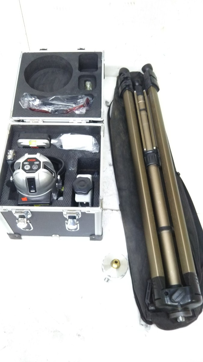 【目立った傷や汚れなし】A※ RYOBI リョービ 高輝度タイプ レーザー墨出し器 HLL-510N/LR120/三脚付きの落札情報詳細 ...