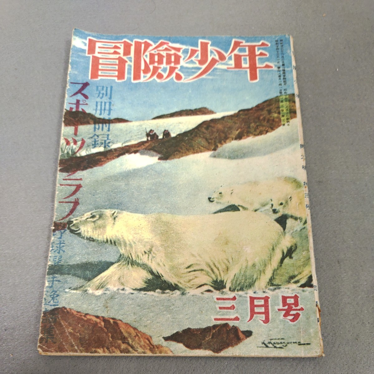 【傷や汚れあり】冒険少年 昭和24年3月号 怪星ガン 海野十三 森下雨村 お化け屋敷探検 銃声 小松崎茂 昭和レトロ 小説 読み物の落札情報