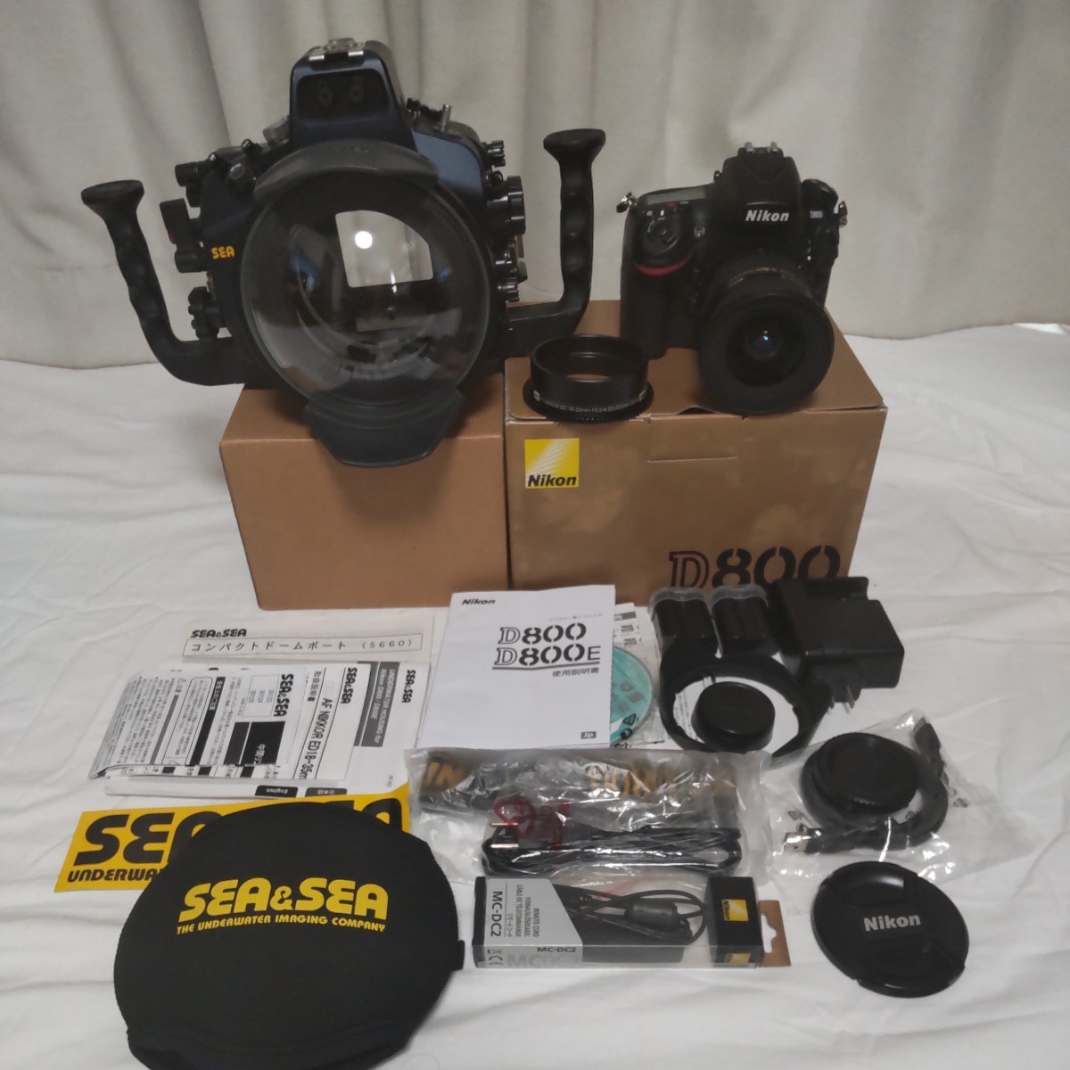 【やや傷や汚れあり】sea&sea ハウジング MDX-D800 カメラD800レンズNIKKOR AF18-35mmセットの落札情報詳細 ...