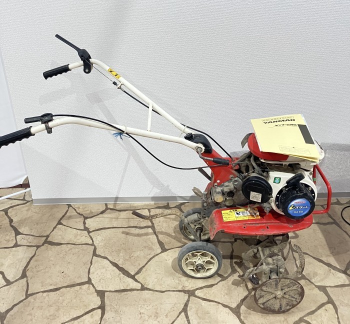 【やや傷や汚れあり】実働 YANMAR ヤンマー FP300 UFOレベラー POCHI ミニ耕うん機 管理機 耕運機 ガソリンエンジン 農用 ...