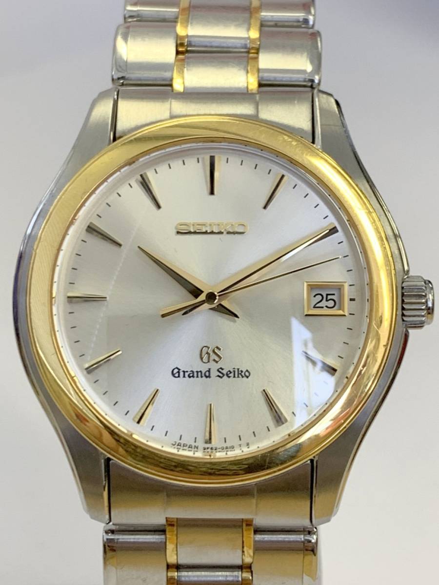 【傷や汚れあり】K430-Z1-521 【電池交換済み】 SEIKO セイコー GS グランドセイコー 9F62-0A20 デイト メンズ クオーツ 稼働 腕時計 箱付き ⑥の落札情報詳細 ...