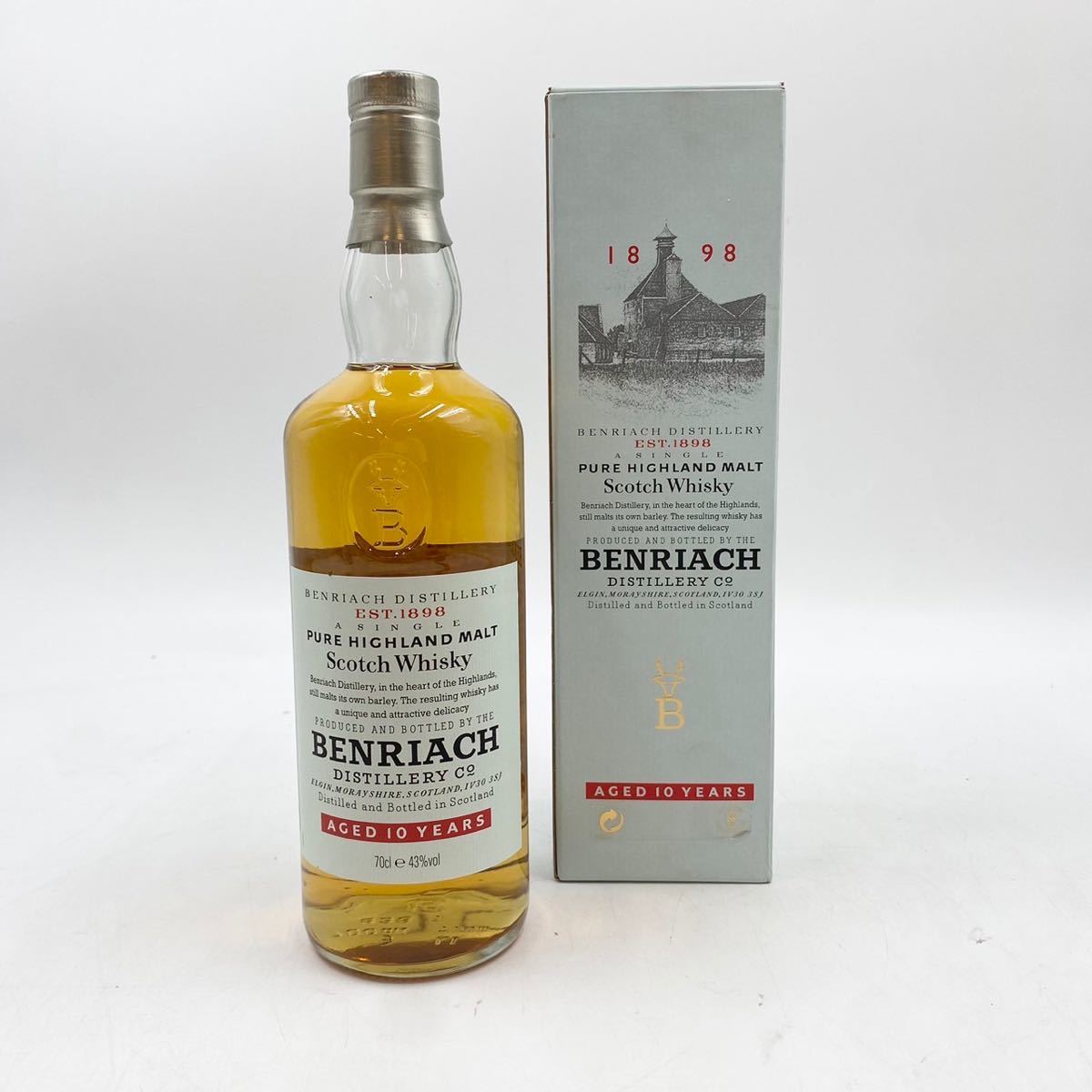 【未使用】★【売り切り】★未開封品★BEN RIACH ベンリアック10年 EST.1898 スコッチウィスキー 700ml アルコール分43 ...