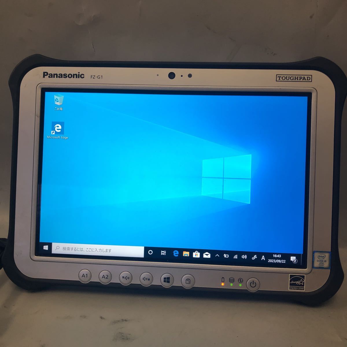【やや傷や汚れあり】JXNT2963/Panasonic TOUGHPAD FZ-G1 /Core i5-6300U 2.4GHz/4GB/SSD128GB/10インチ/ノートパソコンの落札 ...