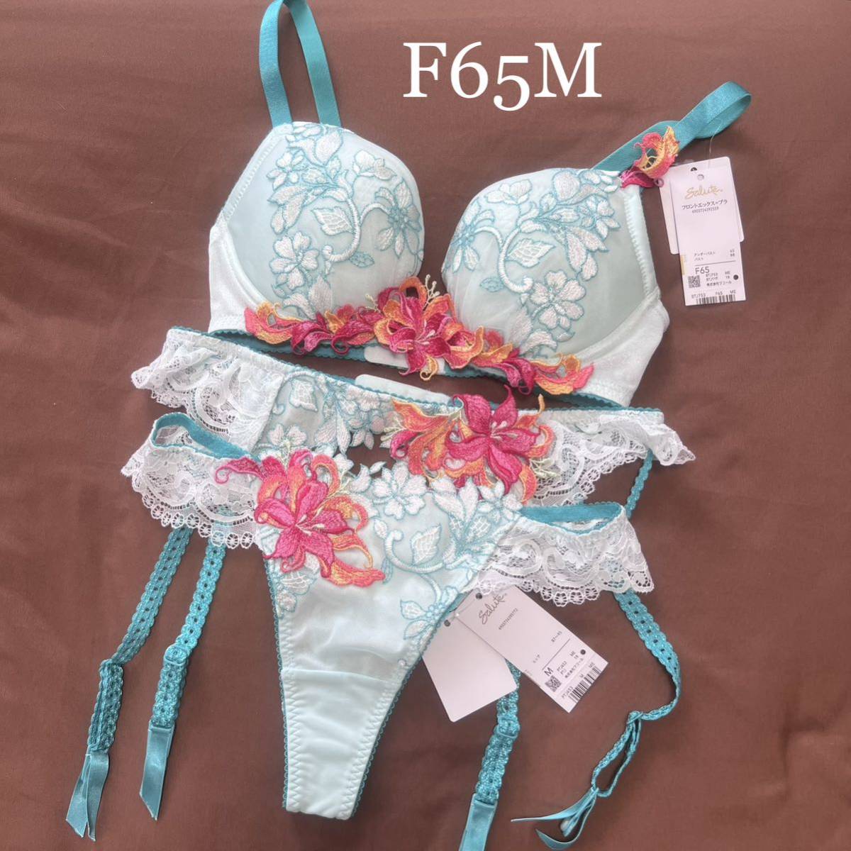 【未使用】【新品】wacoal サルート 53 ブラ ソング ガーター F65M ME ワコール salute Tバックショーツ ガーターベルトの落札情報詳細 - Yahoo!オークション落札 ...