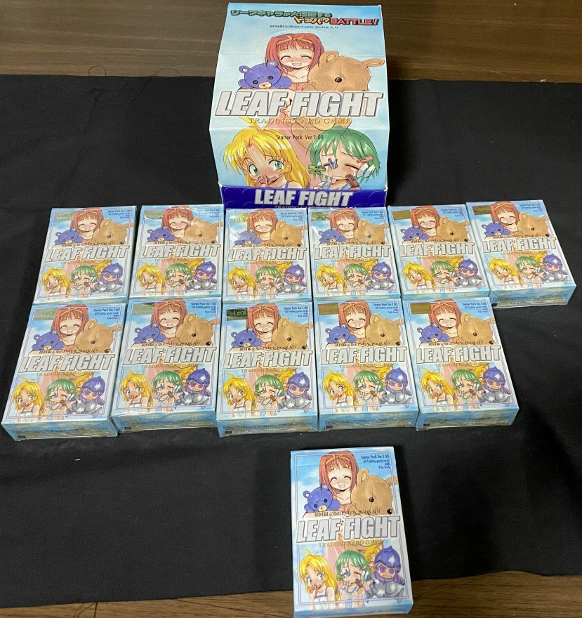 【やや傷や汚れあり】【TCG】 LEAF FIGHT リーフファイト スターターパック ver1.00 12個セット 11個は未開封の落札情報 ...