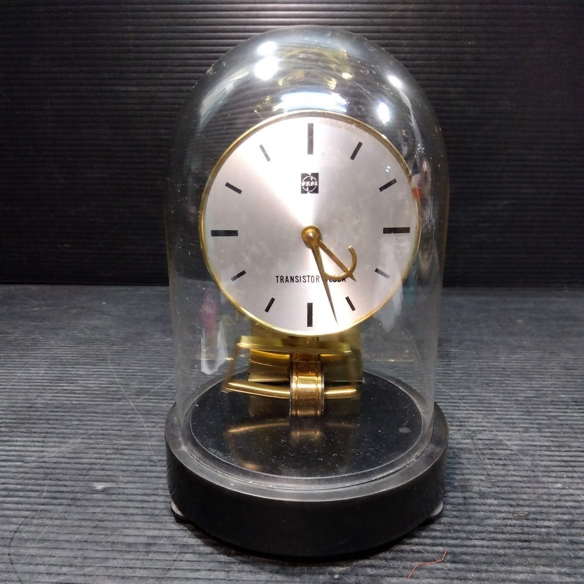 【傷や汚れあり】コレクター放出品 可動品 ナショナル National TRANSISTOR CLOCK 振り子時計 昭和レトロ 古い 古時計 ...